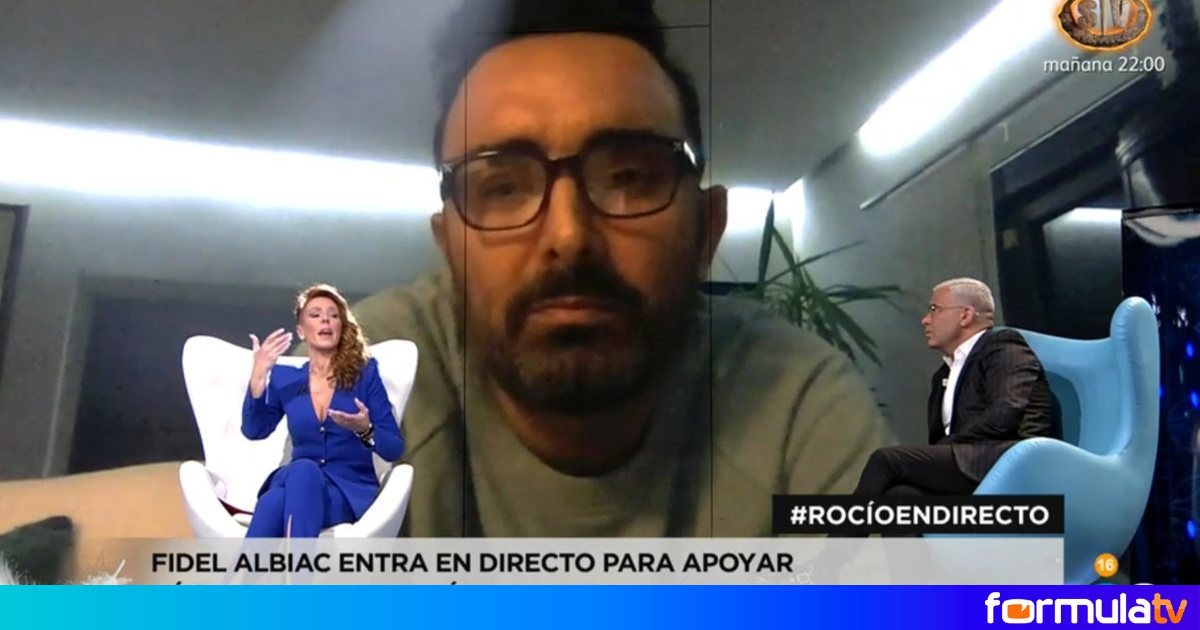 El debut televisivo de Fidel Albiac en la entrevista de Rocío Carrasco ...