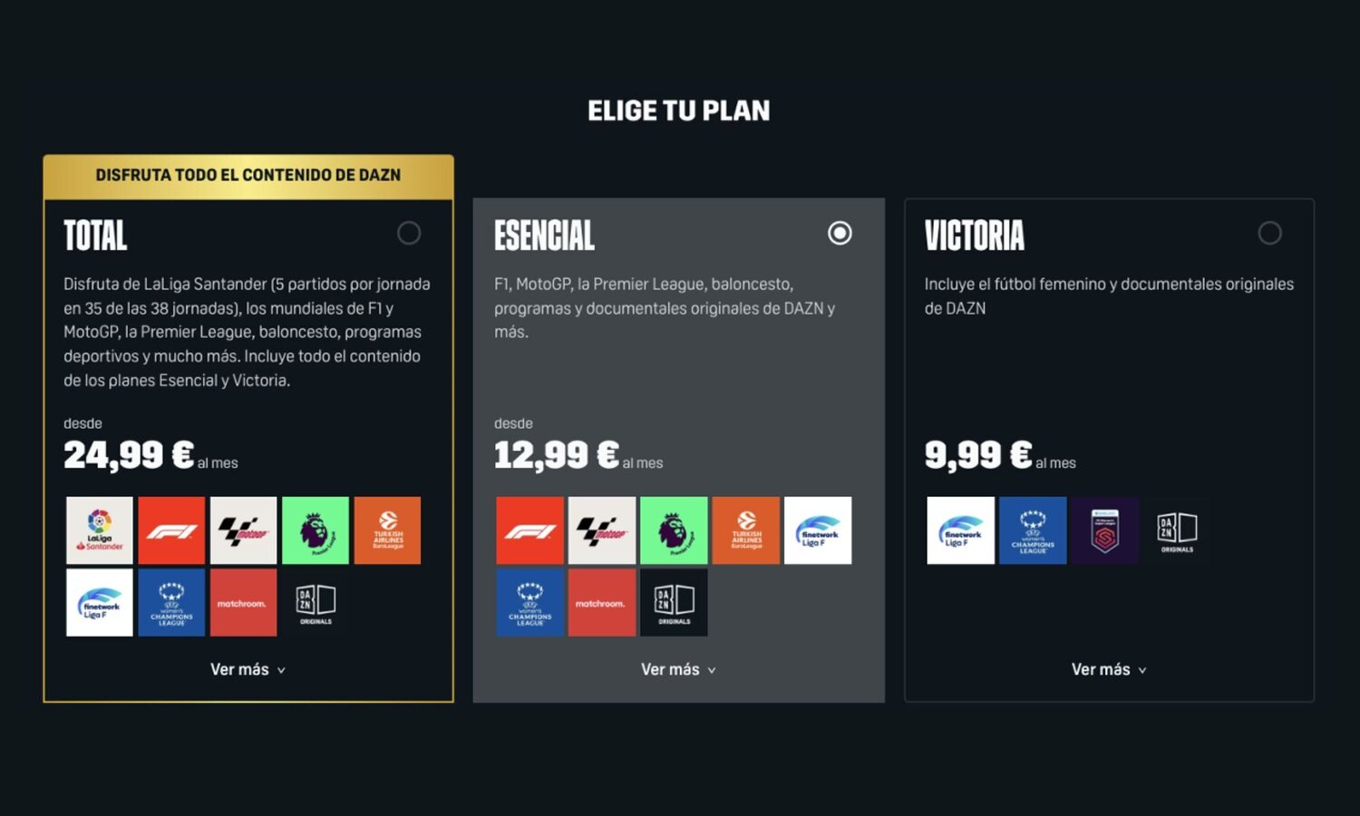 DAZN sube de precio: estas son sus nuevas tarifas - FormulaTV