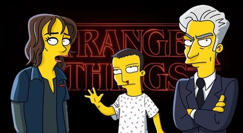 'Stranger Things': Así es la versión "simpsonizada" de la nueva serie ...
