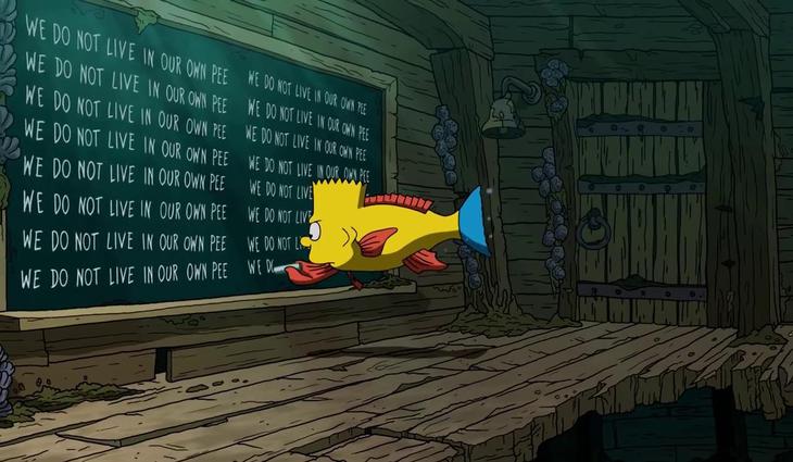 'Los Simpson' se convierten en peces en una nueva y sorprendente ...
