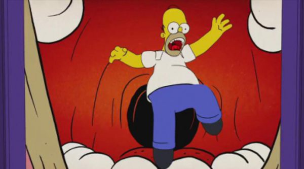 Un pesadilla recorre el cuerpo de Homer en 'Los Simpson' - Vídeo ...